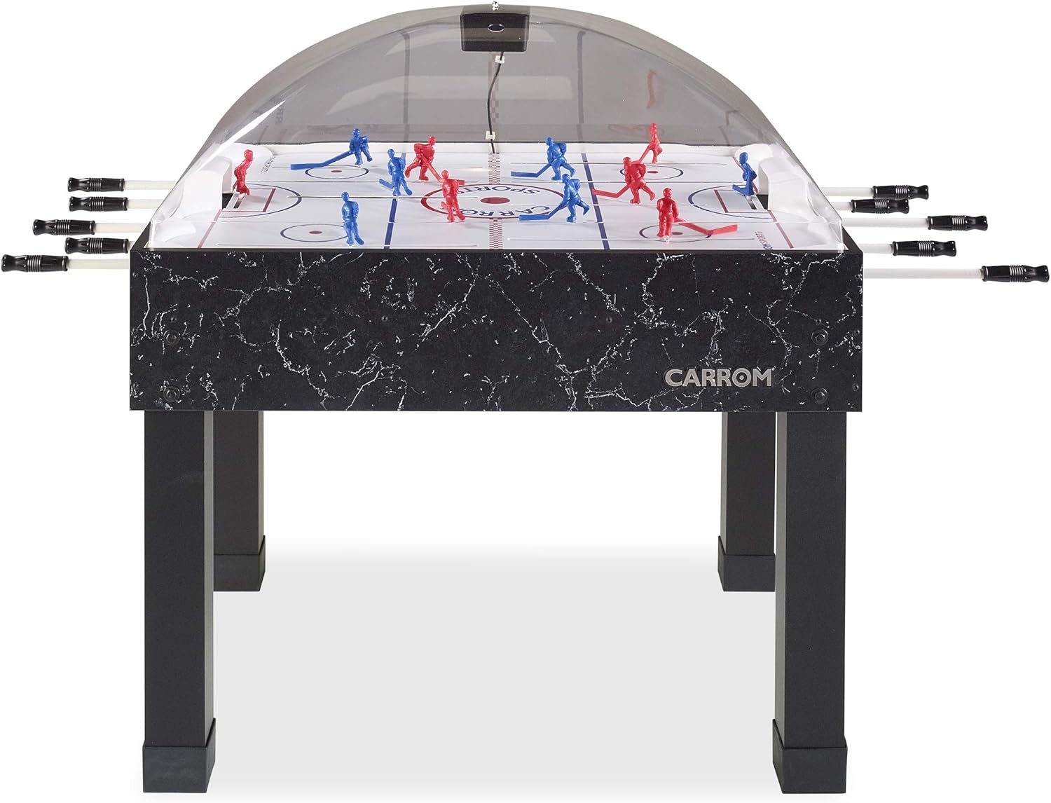 Carrom Super Stick Bubble Hockey Table - Black – ManCave Games